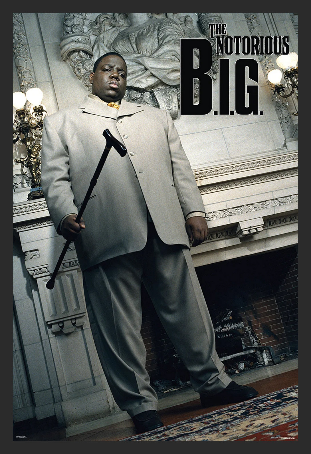 Buy Art For Less Notorious Big - Cane Framed Art Poster - Sturdy Engineered Wood Frame with ...